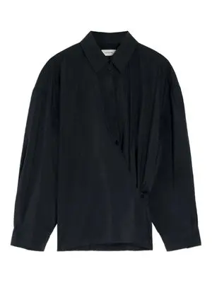 LEMAIRE Silk Shirt With Twisted Detail - Multicolor