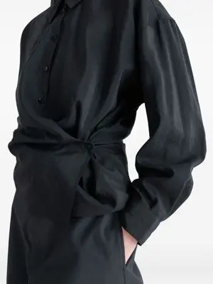 LEMAIRE Silk Shirt With Twisted Detail - Multicolor