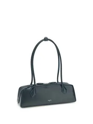 Alaïa Le Teckel Shoulder Bag In Goatskin - Blue