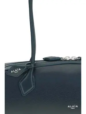 Alaïa Le Teckel Shoulder Bag In Goatskin - Blue
