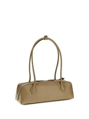 Alaïa Le Teckel Shoulder Bag In Goatskin - Green