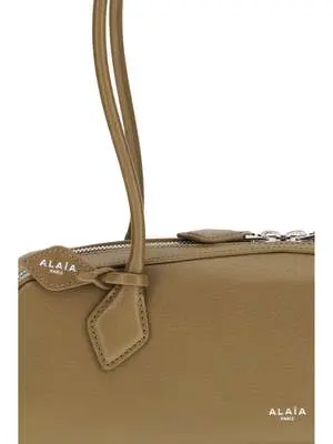 Alaïa Le Teckel Shoulder Bag In Goatskin - Green
