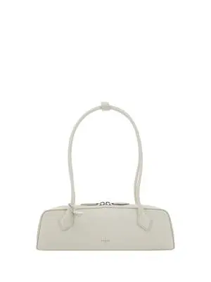 Alaïa Alaïa Le Teckel Shoulder Bag In Goatskin White