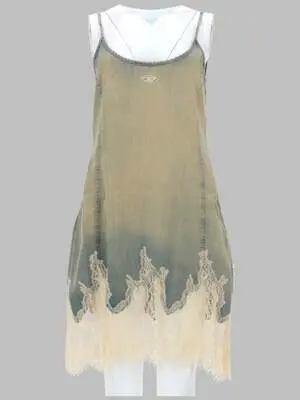 DIESEL® Lace And Denim Dress