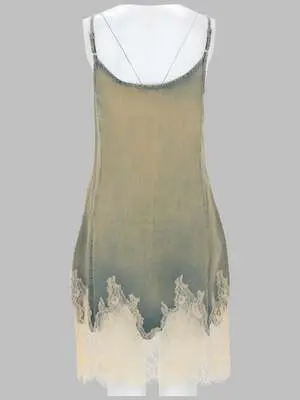 DIESEL® Lace And Denim Dress