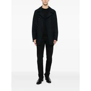 TOM FORD Silk Crew Neck Long Sleeve Sweater - Black