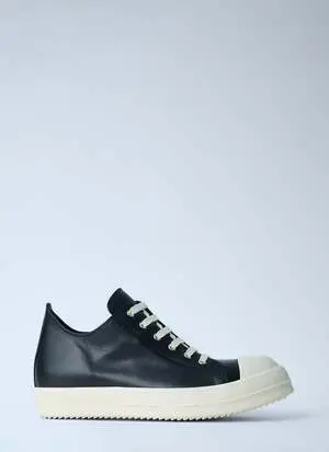 Rick Owens Low-top Leather Sneakers - Black