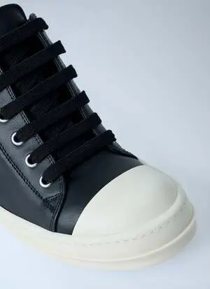 Rick Owens Low-top Leather Sneakers - Black