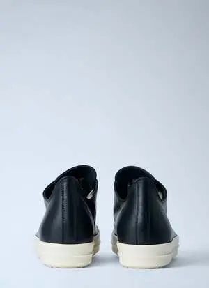 Rick Owens Low-top Leather Sneakers - Black
