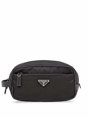 Prada Re-nylon And Saffiano Leather Washbag - Multicolor