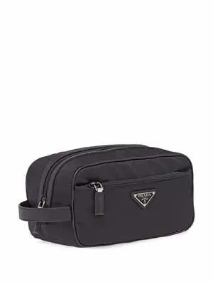 Prada Re-nylon And Saffiano Leather Washbag - Multicolor