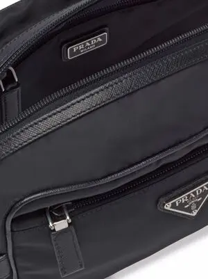 Prada Re-nylon And Saffiano Leather Washbag