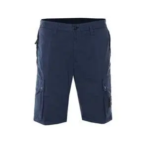 Stone Island Raw Edge Hem Shorts For Men