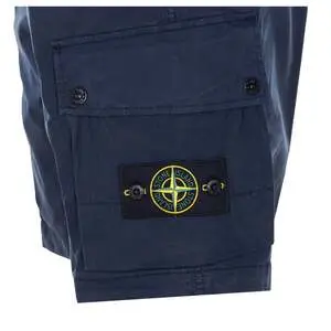 Stone Island Logo Appliqué Cargo Shorts