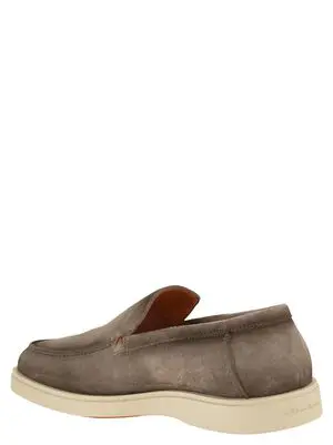 Santoni Suede Moccasins
