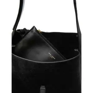Saint Laurent Calf Leather Shoulder Bag