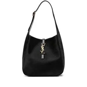 Saint Laurent Calf Leather Shoulder Bag - Black