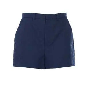 Gucci Cotton Blend All-over Logo Print Hot Pants