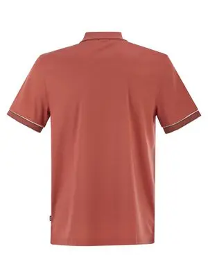 BOSS Cotton Polo Shirt With Contrast Placket