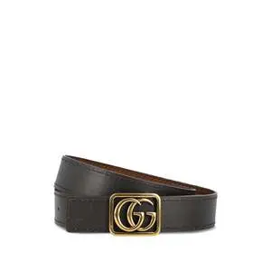 Gucci Double G Hardware Belt - Brown