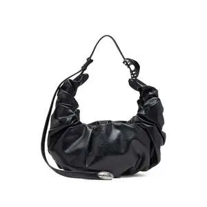 DIESEL® Ruched Shoulder Bag With Metallic Buckle
