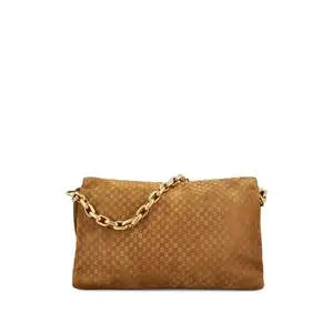 Gucci Pepper Gg Motif Shoulder Bag - Brown