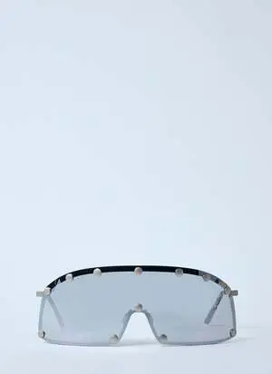 Rick Owens Performa Shield Sunglasses - Silver