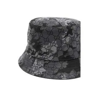 Gucci Bucket Hat With All-over Logo Camouflage Pattern