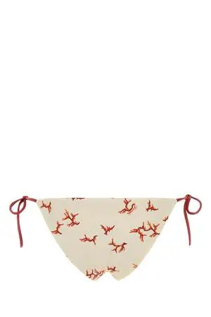 Fendi Printed Stretch Nylon Bikini Bottom