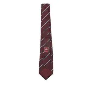 Gucci Burgundy Diagonal Stripe Neck Tie