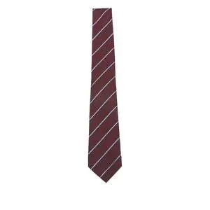 Gucci Burgundy Diagonal Stripe Neck Tie - Red