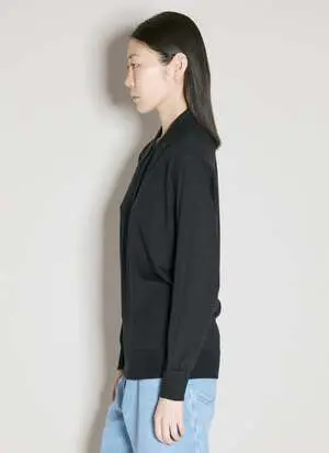 Prada Cashmere Polo Sweater - Black