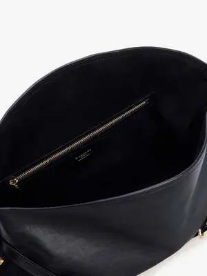 Givenchy Voyou Medium Leather Shoulder Bag - Black