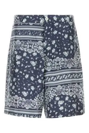 Fendi Printed Silk Bermuda Shorts - Multicolor