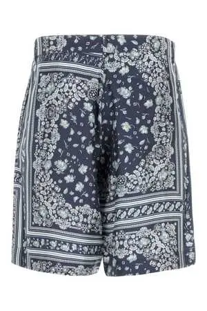 Fendi Printed Silk Bermuda Shorts - Multicolor