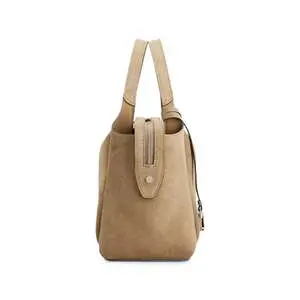 TOD'S Leather Tote Bag With Detachable Shoulder Strap And T Charm