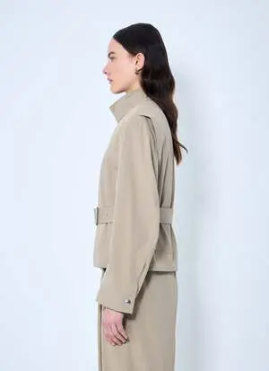 Bottega Veneta Compact Cotton Blouson - Cream