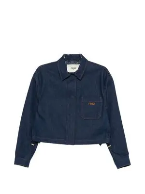 Fendi Ff Reverse Denim Jacket - Multicolor