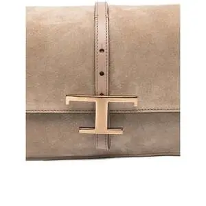 TOD'S Leather And Suede Shoulder Bag