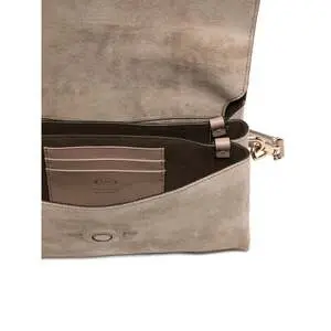TOD'S Leather And Suede Shoulder Bag