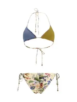 Zimmermann Patience Spliced Tri Bikini - Multicolor