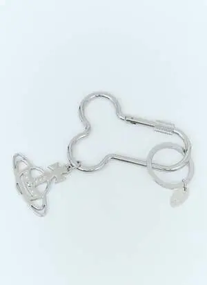 VIVIENNE WESTWOOD Carabiner Keyring With Orb Pendant