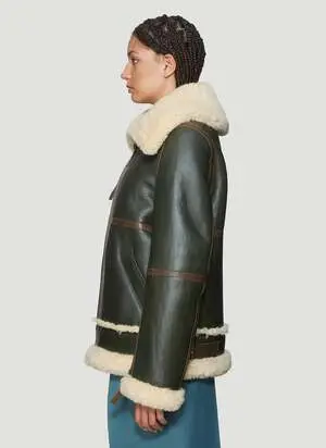 Acne Studios Long Raf Shearling Jacket
