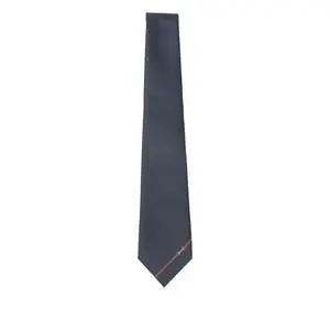 Gucci Silk Neck Tie With Horsebit Detail - Blue