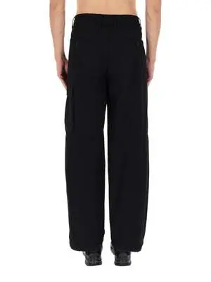 C.P. COMPANY Cargo Pants With Logo Patch - Black