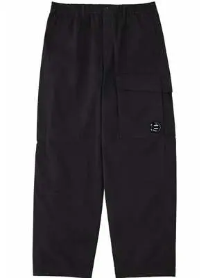 C.P. COMPANY Cargo Pants With Logo Patch - Black