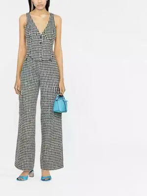 ROTATE BY BIRGER CHRISTENSEN Houndstooth Sparkly Trousers