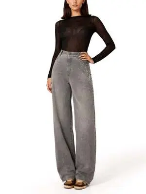 GOLDEN GOOSE Melody Boyfriend Jeans - Gray