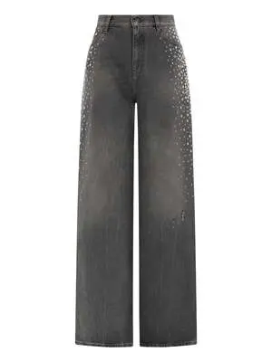 GOLDEN GOOSE Melody Boyfriend Jeans - Gray
