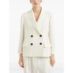 Brunello Cucinelli Double-breasted Blazer With Monili Detail